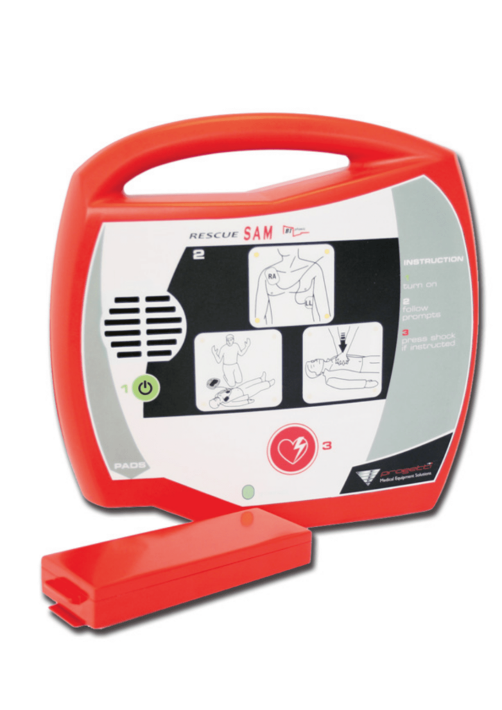 Desfibrilador semi-automático RESCUE SAM AED